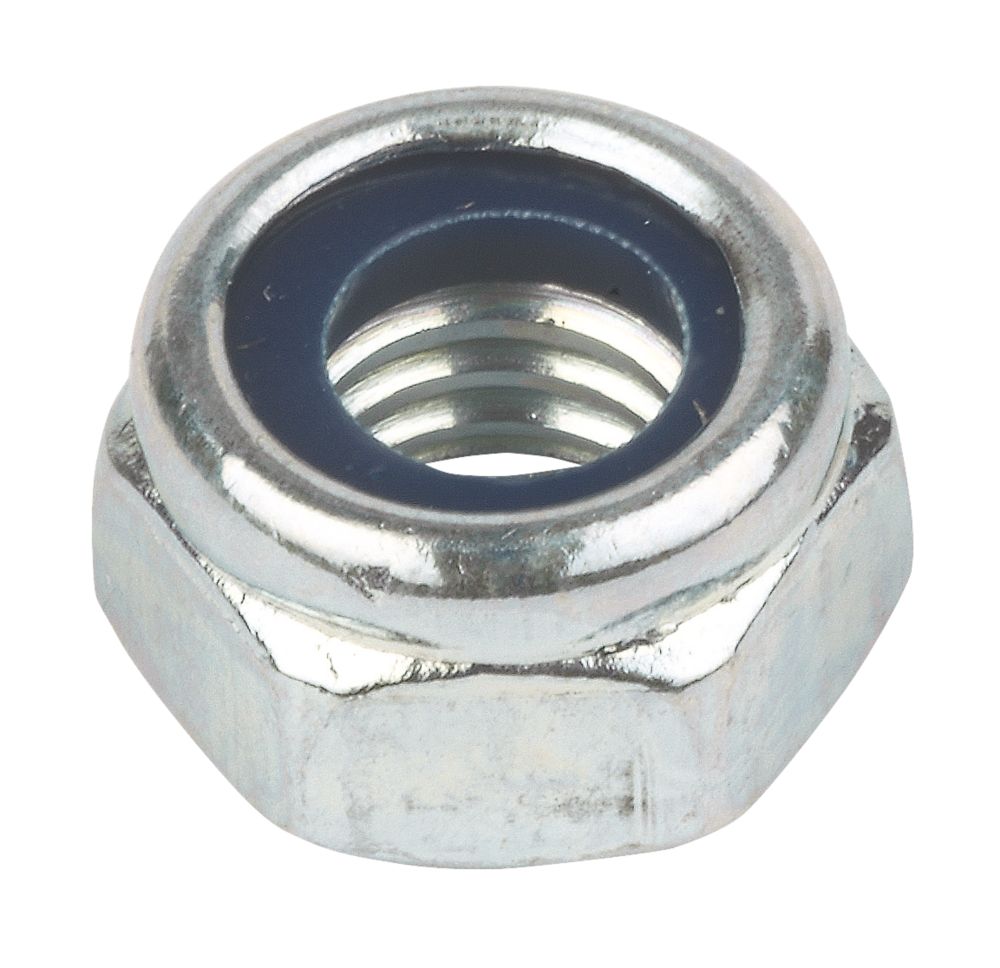 100 contre-écrous en nylon et acier zingué brillant Easyfix M10 | Écrou ...