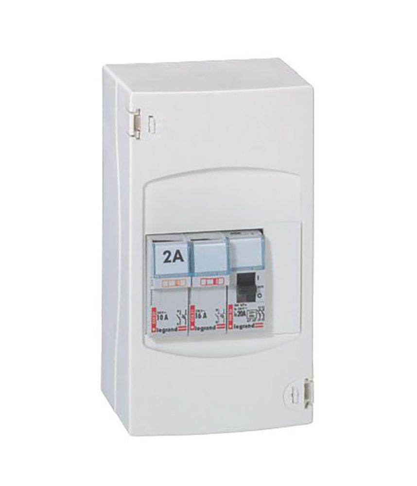 Tableau de commande de chauffe-eau Legrand 1 module | Nouveautés électricité | Screwfix FR
