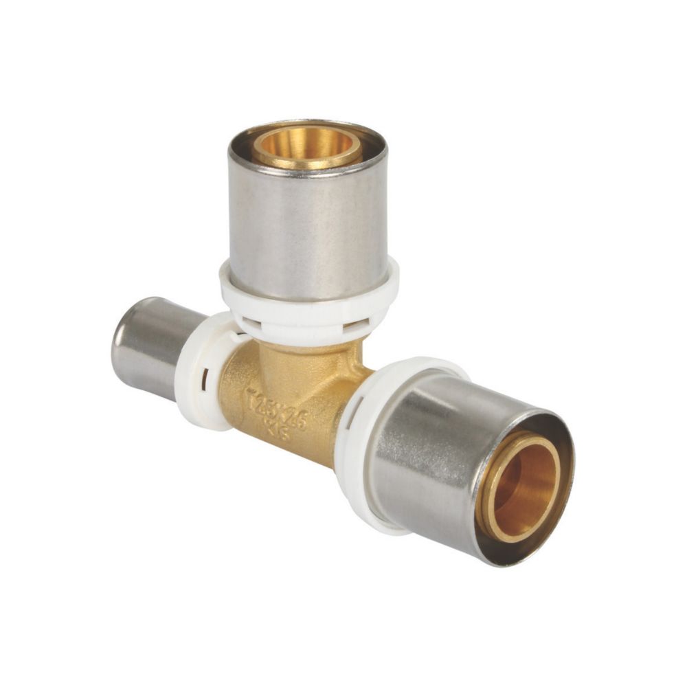 Té réduit multicouche à sertir 26 x 26 x 16mm Fixoconnect | Raccords multicouche | Screwfix FR