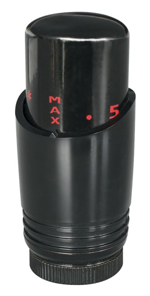 Tête TRV Somatherm TRV noire | Chauffage Central | Screwfix FR