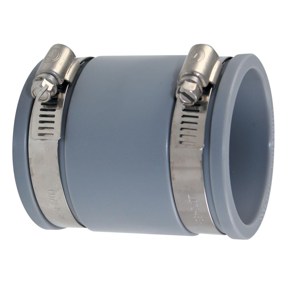 Accouplement multi-matériaux Fitt gris 50/58mm | Raccords PVC | Screwfix FR