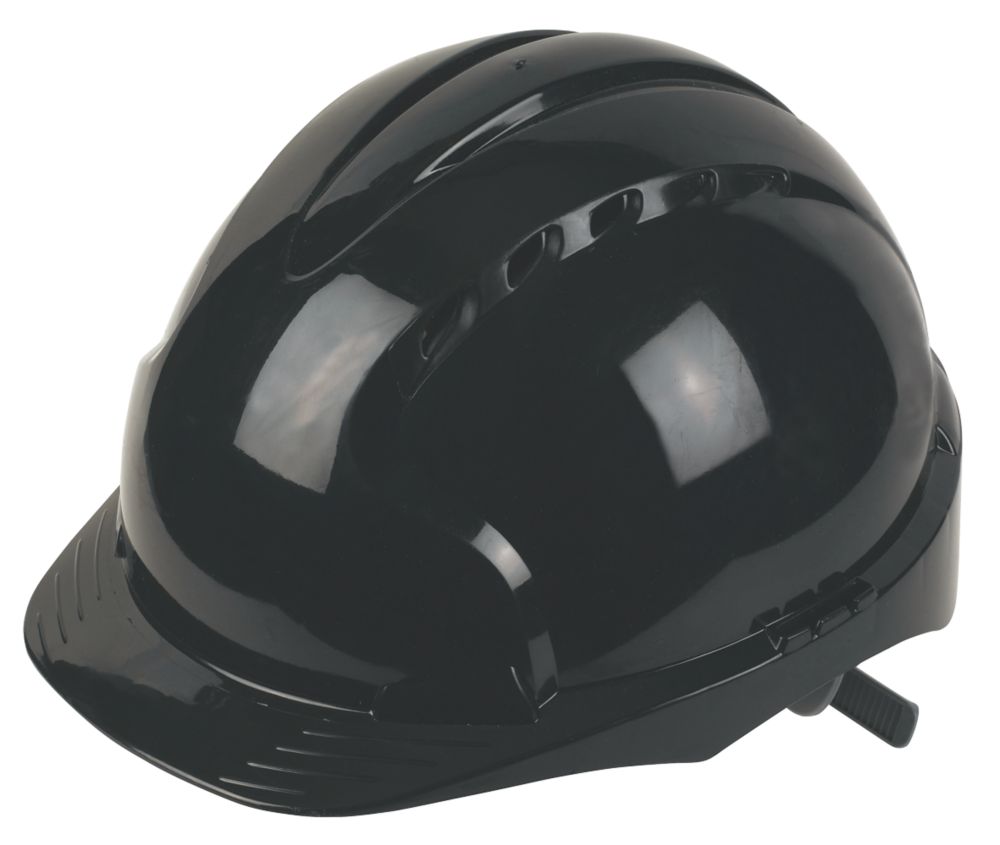 Casque de sécurité JSP EVO2 noir | Casque et visière | Screwfix FR