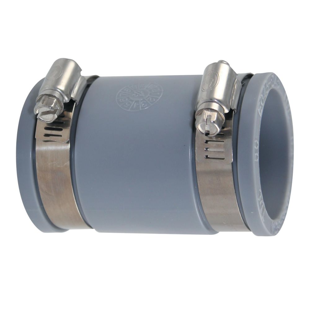 Accouplement multi-matériaux Fitt gris 38/45mm | Raccords PVC | Screwfix FR